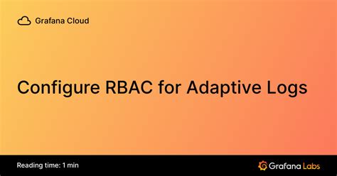 Configure Rbac For Adaptive Logs Grafana Cloud Documentation