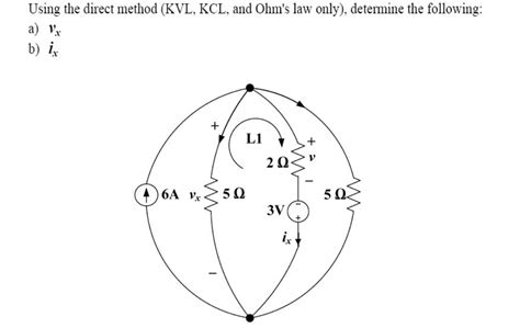 Solved How Becomes The Answer Vx 5 V And Ix 4 A I Need A Chegg Com