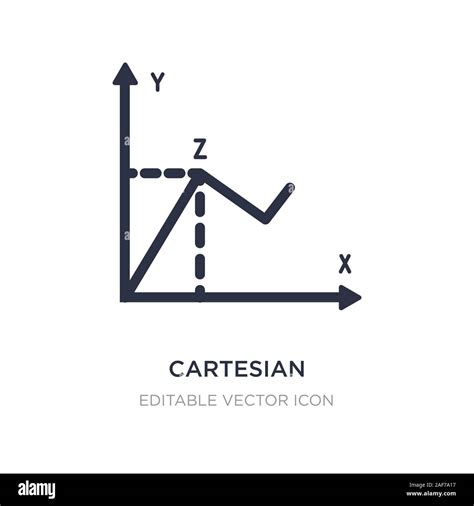 Cartesian Coordinate System Icon On White Background Simple Element Illustration From Education