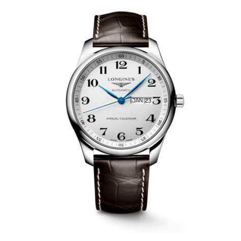 Longines Master Collection 오토매틱 스테인리스 스틸 실버 발리콘 다이얼과 스트랩 Longines Kr