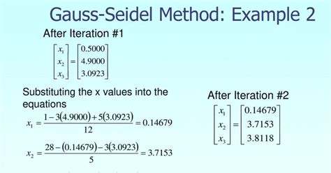 Gauss Seidel Iteration Method Electrical Volt