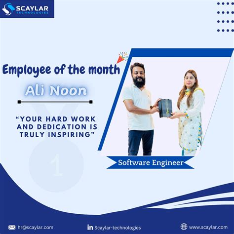 Scaylar Technologies On Linkedin Employeeofthemonth Scaylartechnologies Motivation