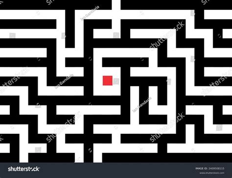 Maze Labyrinth Puzzle Game Background Stock Vector Royalty Free