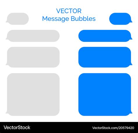 Message Bubbles Chat Smartphone Design Royalty Free Vector