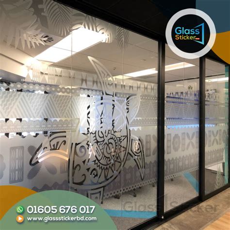 Office Window Glass Sticker Glass Sticker Bd