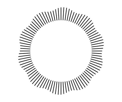 Premium Vector Radial Wave Sound Lines Circular Frame Sound Circle