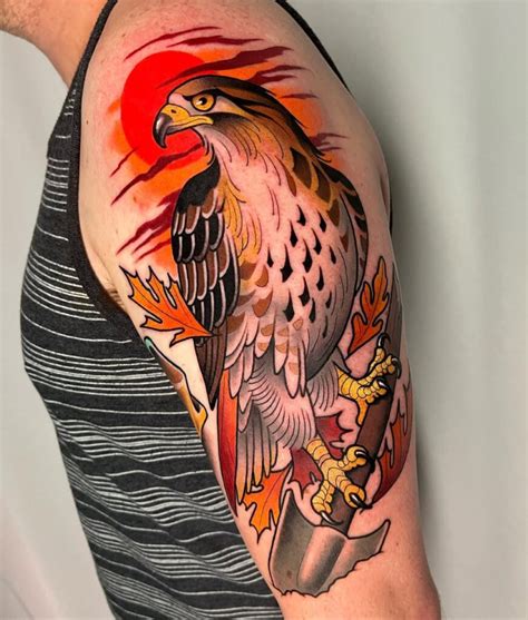 Best Red Tailed Hawk Tattoos Tattoo Verve