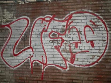 Ufo Graffiti Art On Brick Wall