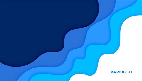 Free Vector Papercut Style Wavy Layered Abstract Wallpaper For Modern