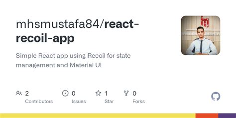 Github Mhsmustafa84react Recoil App Simple React App Using Recoil