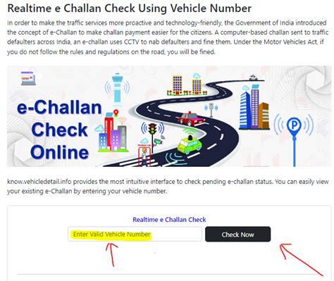 E Challan Check By Vehicle Number Vehicle Details Info