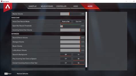 Apex Legends Accessibility Resources For Pc An Official Ea Site