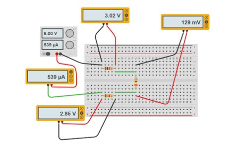 Circuit Design Divisor De Tension Tinkercad