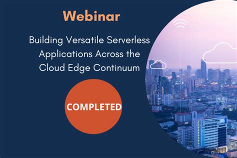 Press Release Physics Project Webinar On Building Versatile Serverless Applications Across The