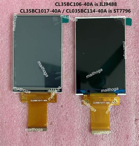 35นิ้ว40pin Spi Tft Lcd Capacitiveresistive Touch Screen Ili9488