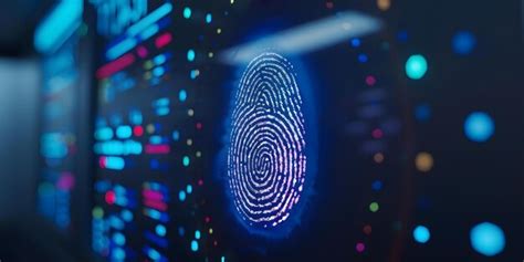 Premium Photo Digital Fingerprint Analysis In Hightech Lab With Detailed Patterns On Screen