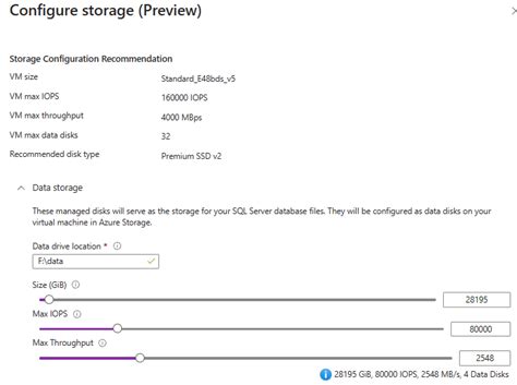 Deploy Sql Server Vm With Premium Ssd V2 In Azure Portal Preview