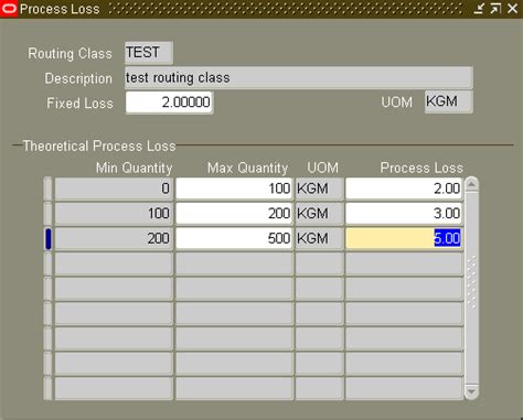 An ORACLE APPS Blog Defining Routing Classes In Oracle Process Manufacturing OPM