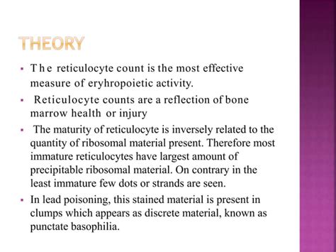 Determination Of Reticulocyte Count Copy Pptx