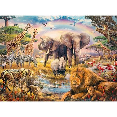 Ravensburger African Wildlife Puzzle 100pc Animal Kingdoms Toy Store