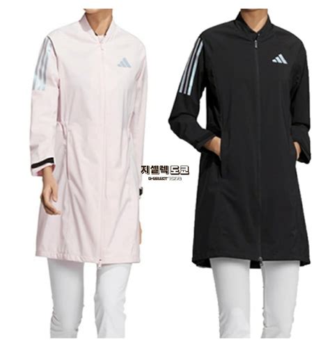 아디다스 Bxe40 여성 골프 웨어 레인 슈트 원피스 우비 비옷 블랙 핑크 2컬러 티몬