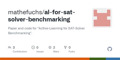 Github Mathefuchsal For Sat Solver Benchmarking Paper And Code For
