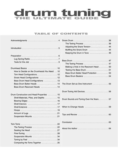 Drum Tuning The Ultimate Guide 066200603156