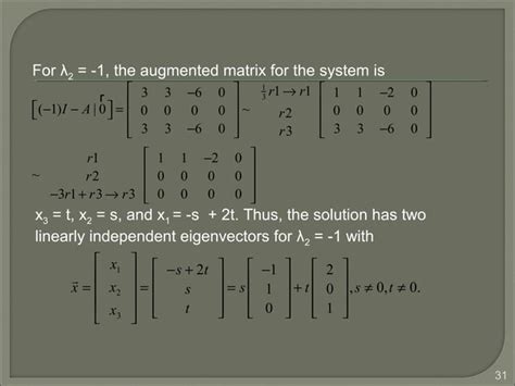 Eigen Values And Eigenvectors Ppt