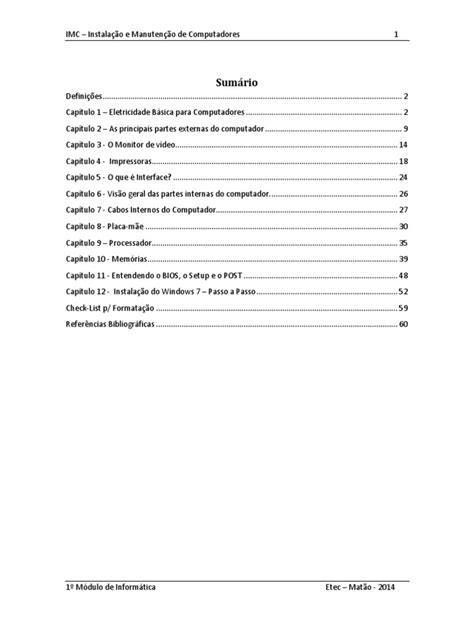Apostila Imc Hardware Pdf Impressora Informática Impressão