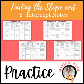 Finding The Slope And Y Intercept Notes Calculator Notes TPT