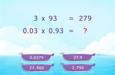 Understand Decimal Point Using Multiplication Game Maths Games