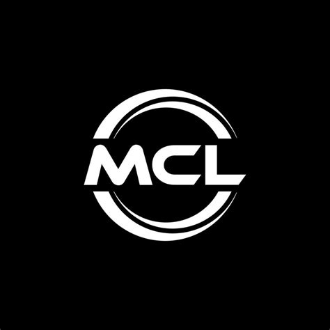 diseño del logotipo de la letra mcl en la ilustración. logotipo ...