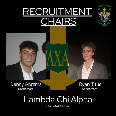 Lambda Chi Alpha Uri Excited To Announce Our Newly Elected And