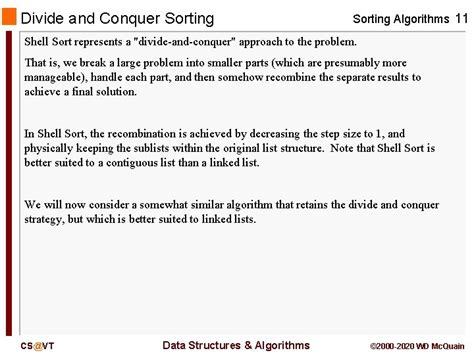 Sorting Considerations Sorting Algorithms 1 We Consider Sorting