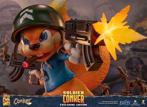 Conkers Bad Fur Day Soldier Conker Statue By First 4 Figures The