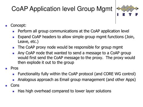 PPT Group Communication For CoAP PowerPoint Presentation Free Download ID 3995268