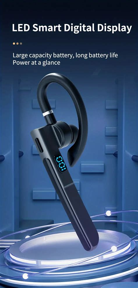 In Ear 무선 이어폰 편안한 지능형 음성 제어 노래 듣기 게임 스포츠 긴 배터리 수명 및 대기 Temu Republic