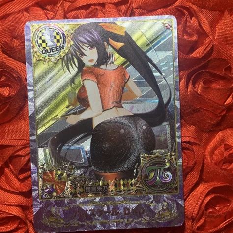 Akeno Himejima High School Dxd Ootd Waifu Girl Acg Holo Card Back £28