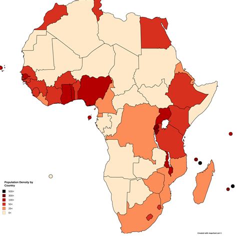 Population Density By Country In Africa Map Abstract Africa