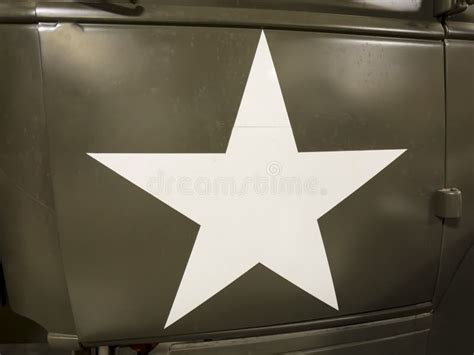 White Star On Vintage American Military Vehicle Stock Image Image Of Vehicle World 297310745