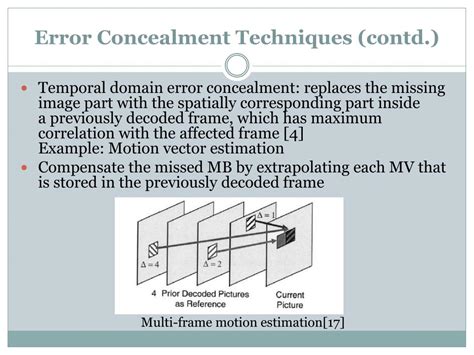 Ppt Error Concealment Techniques In H264 Video Transmission Over Wireless Networks Powerpoint