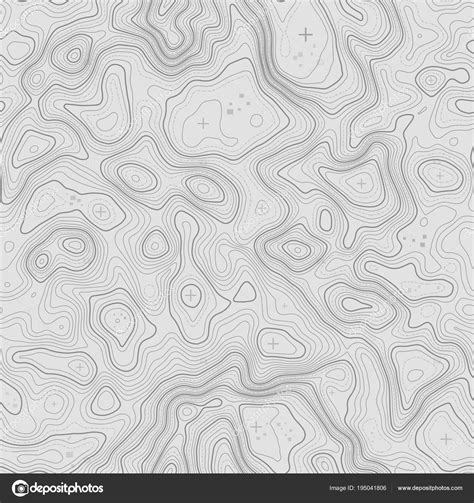 Seamless Pattern Topographic Map Background With Space For Copy