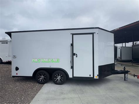New Motorcycle Trailer 85x14 3 V Blacked Out Loaded Motorcycle