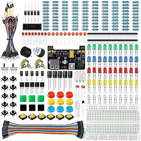 miuzei basic starter kit for arduino projects breadboard jumper wires power
