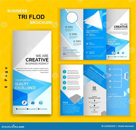 Plantilla De Folletos Creativos Y Modernos Para Trípticos Diseño