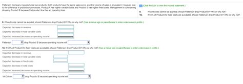 solved 1st dropdown box patterson either should or