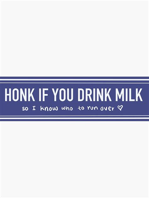 Milk Hater Bumper Sticker Sticker For Sale By Jareitan8 Redbubble