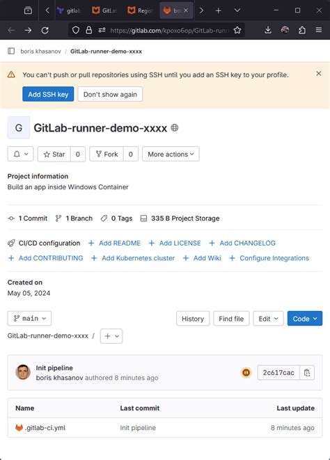 Gitlab Runner With Docker For Windows Executor Boris As Code