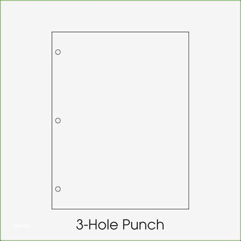 3 Hole Punch Template