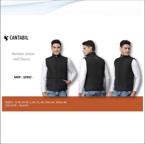 Cantabil Bomber Jacket Half Sleeve Newgenn India